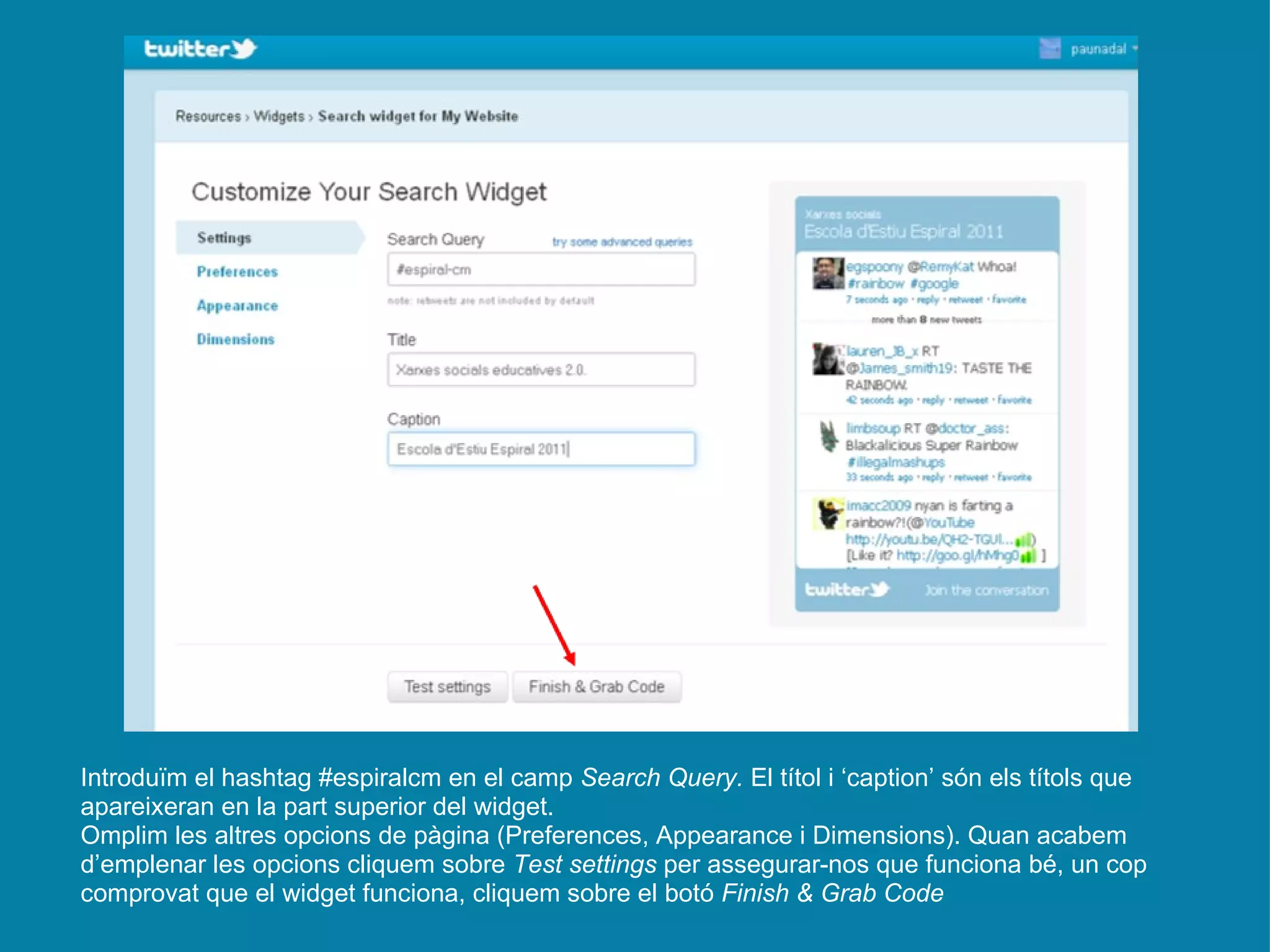 Tutorial_widget_twitter | PPT