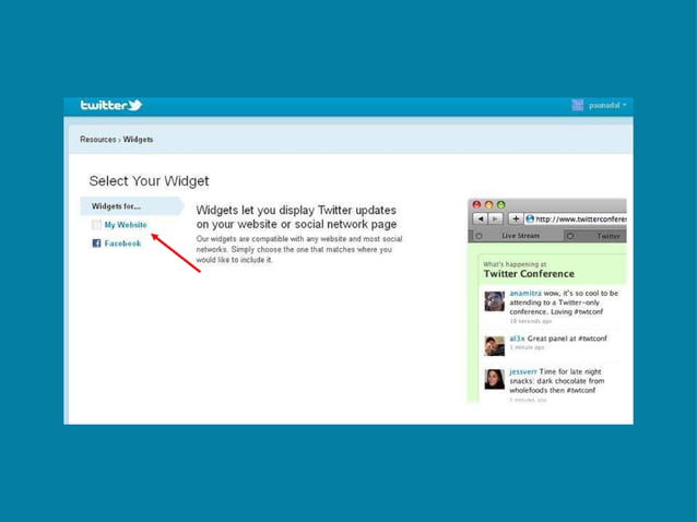 Tutorial_widget_twitter | PPT