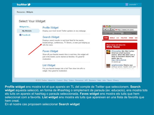 Tutorial_widget_twitter | PPT