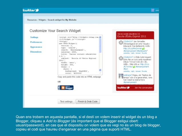 Tutorial_widget_twitter | PPT