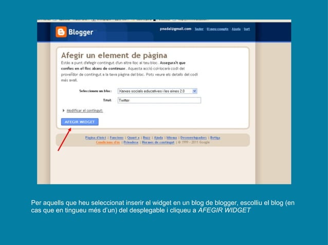Tutorial_widget_twitter | PPT