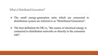 What is Distributed Generation | PPT
