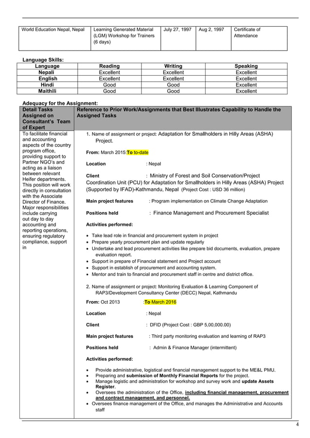CV-WB Format-MJ-OHW | PDF