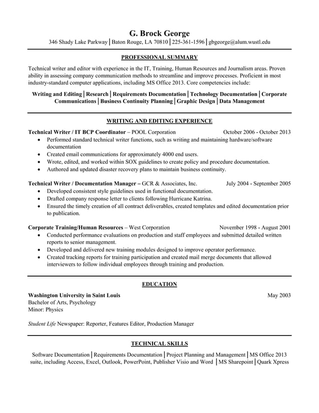 G_Brock_George_Resume_20150326 | PDF