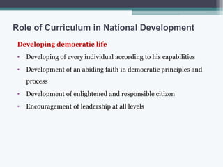 Curriculum Development and Instruction | PPTX