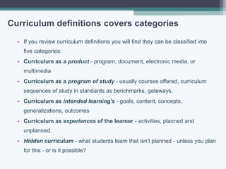 Curriculum Development and Instruction | PPTX