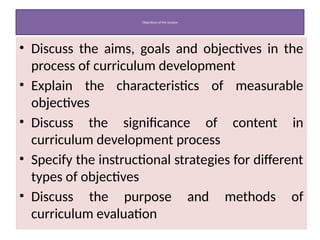 Curriculum development management in science | PPTX
