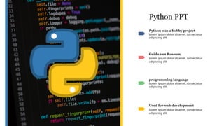 83950-Python PPT.pptx, python short note | PPTX