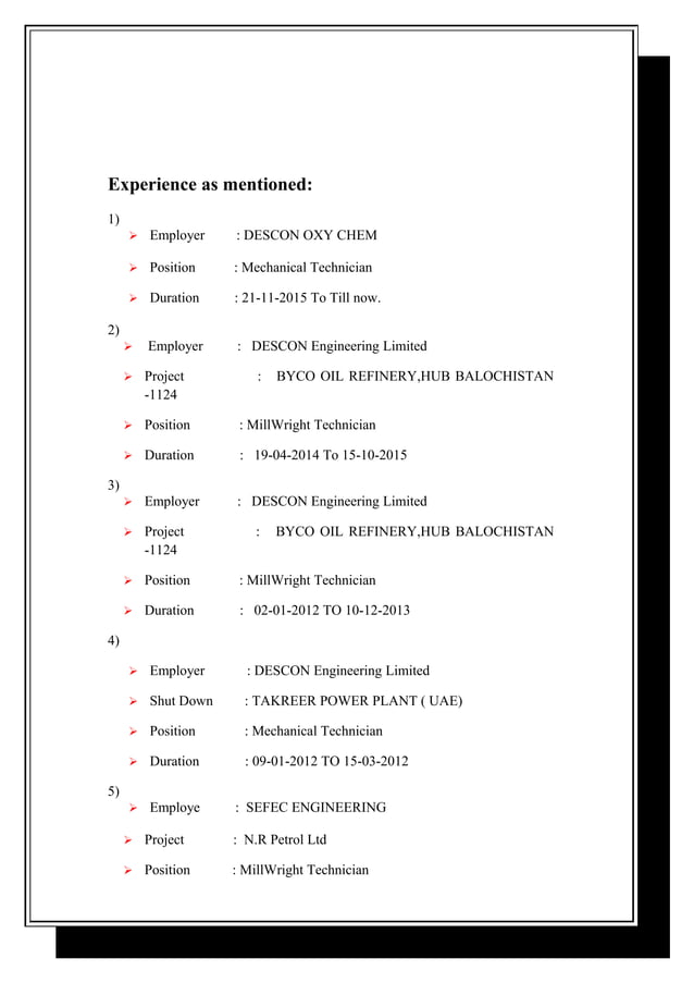 Muhammad Sajid Khan CVS. | PDF