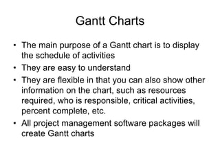 Software engineering ppt on pert and gantt charts | PPT