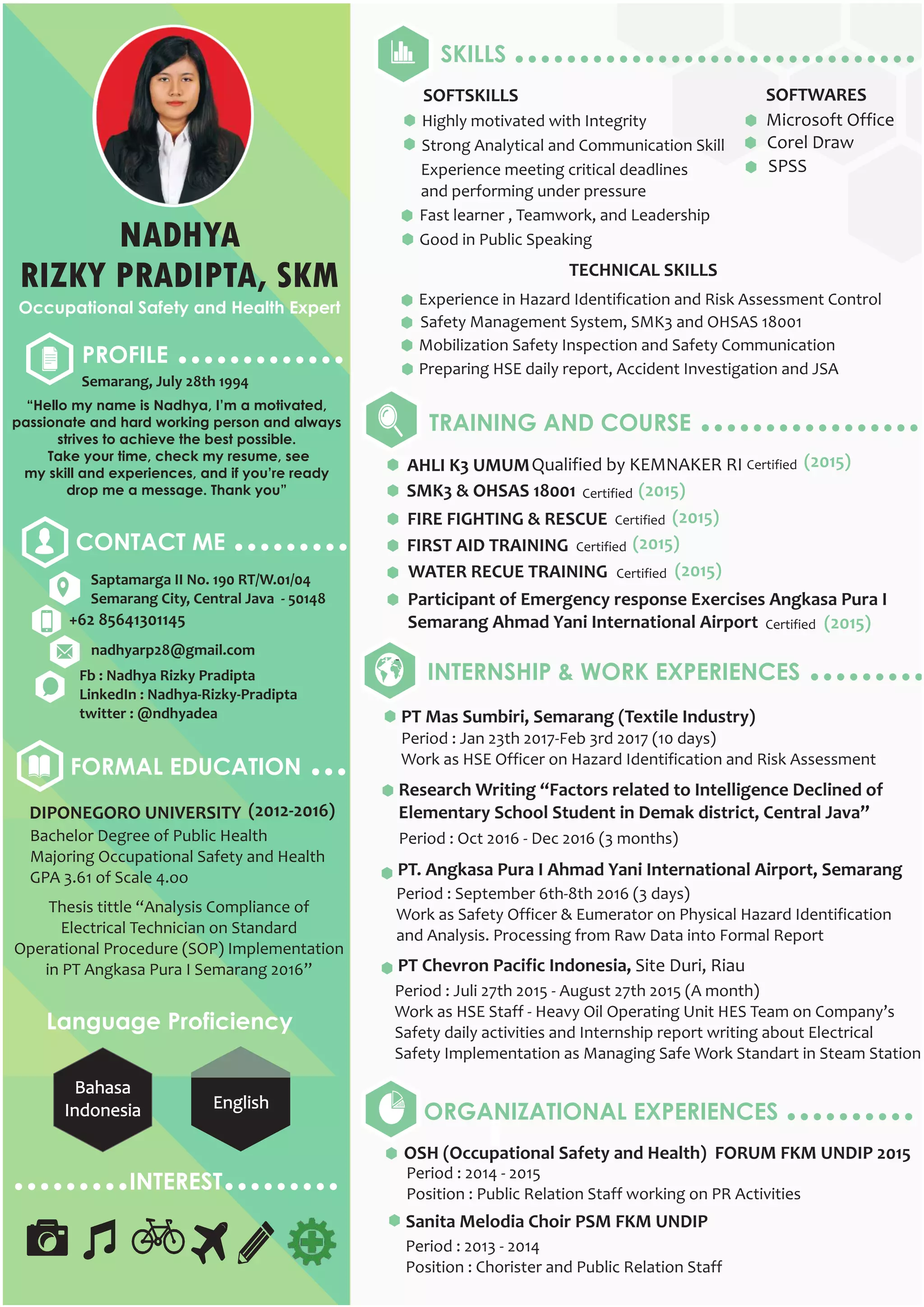 CV Nadhya Rizky Pradipta | PDF