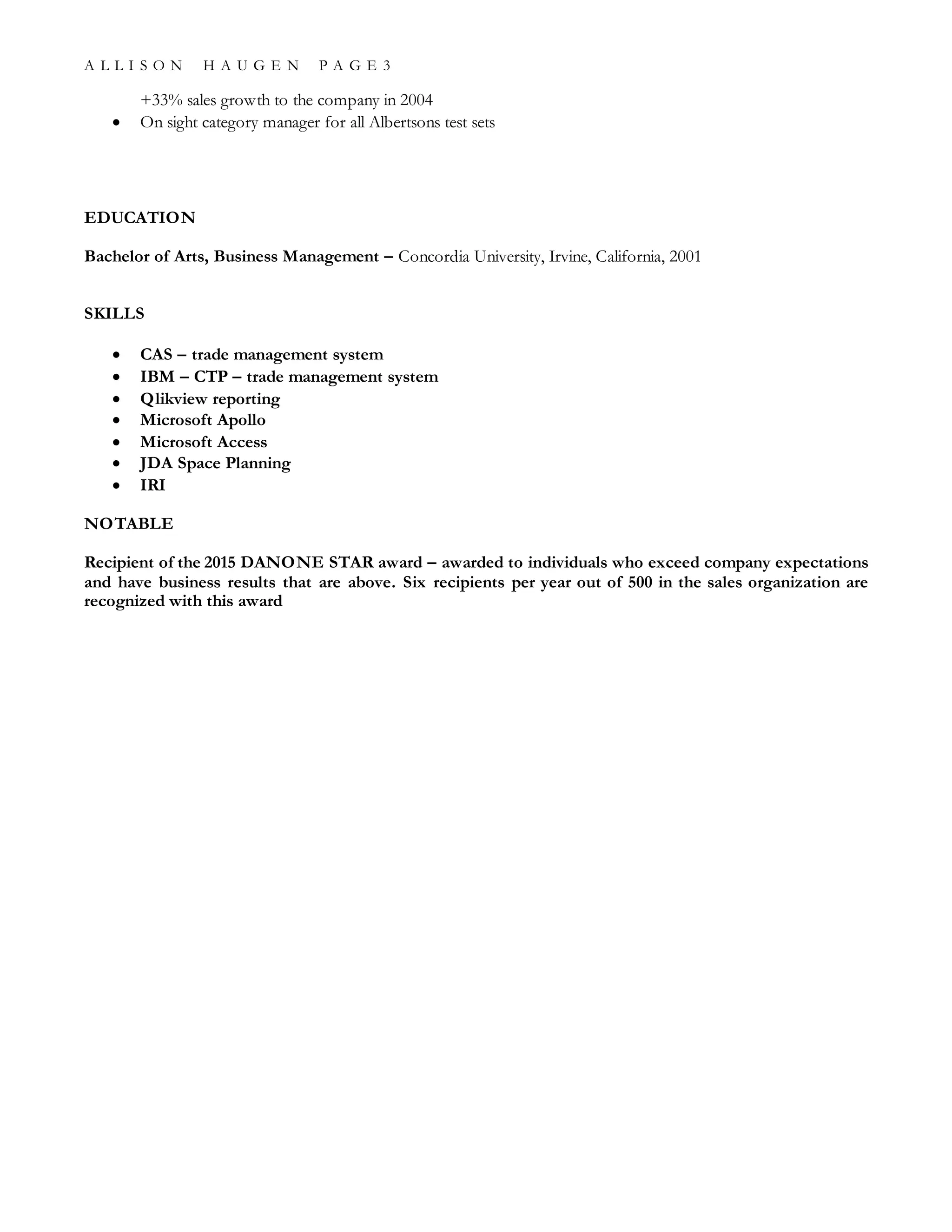 Allison Haugen Resume | DOCX