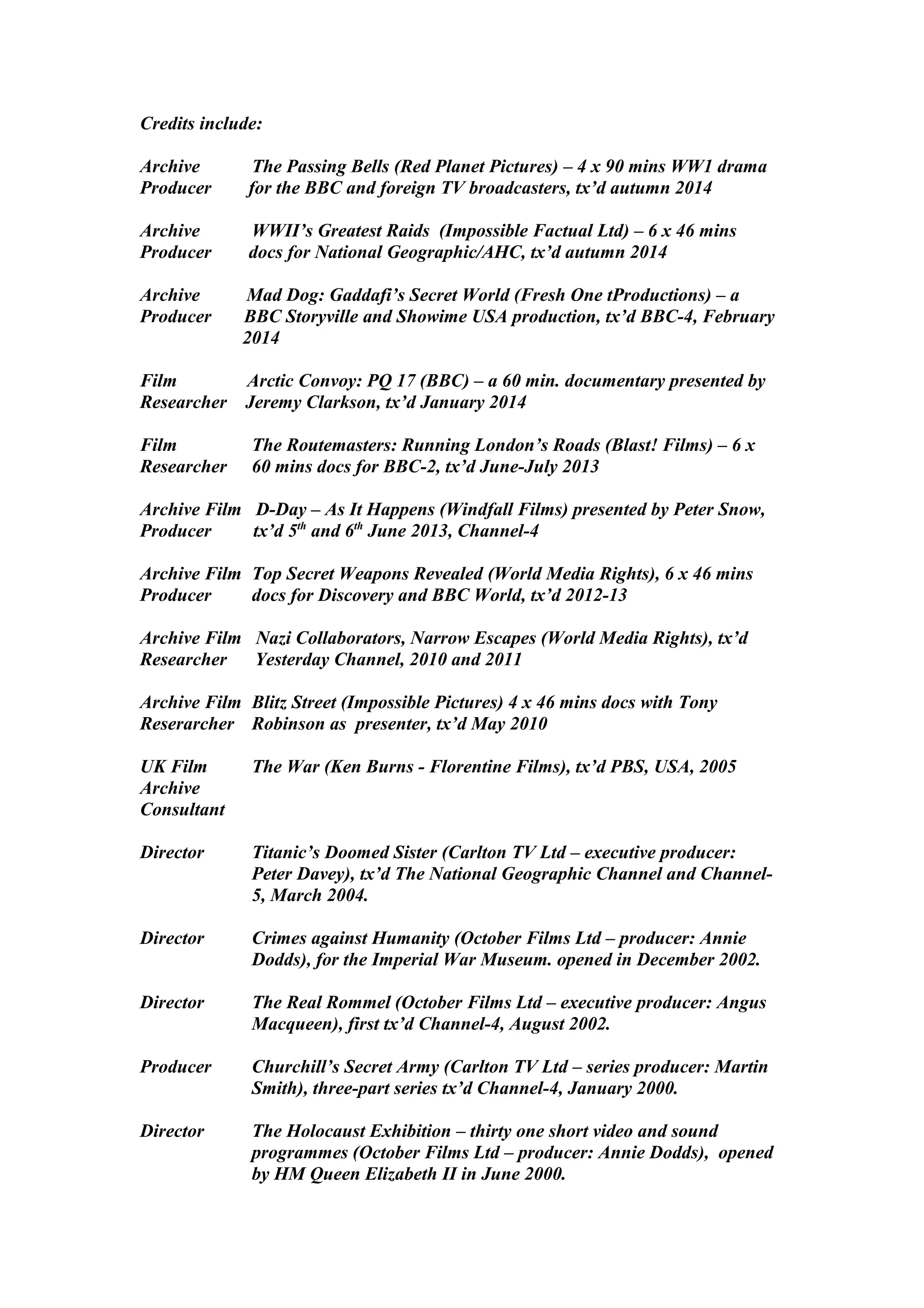 CV for James Barker 2015 | DOC