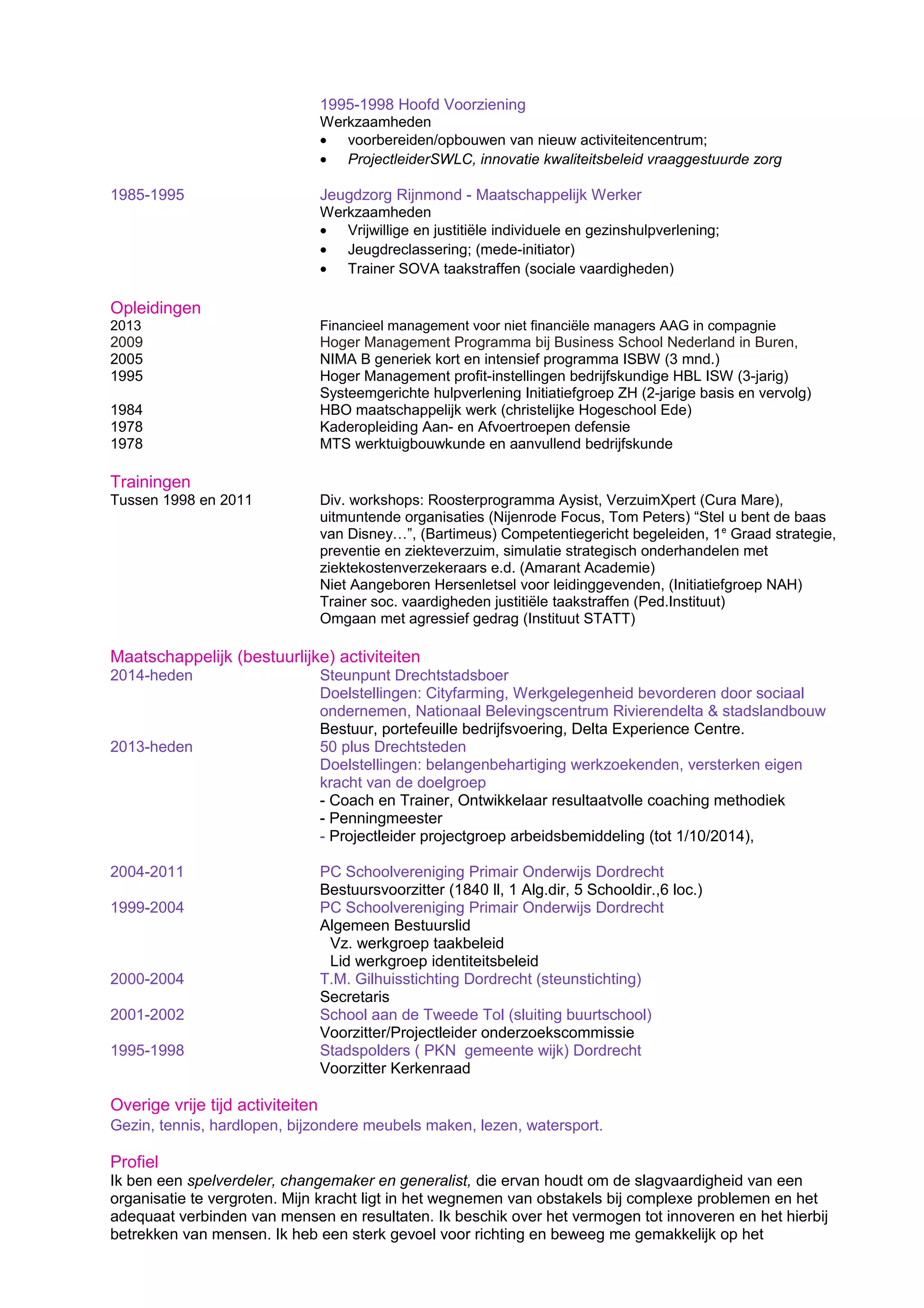 140914 CV Aldert Reinink | PDF