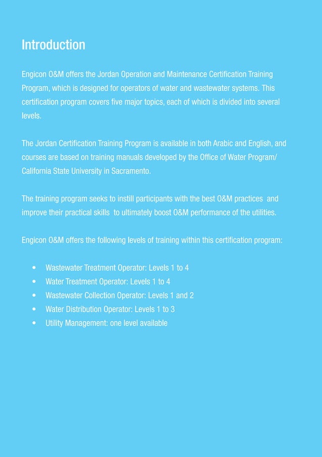 Water Operator Certification Program Brochure | PDF