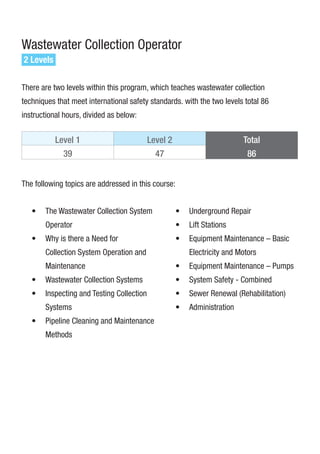 Water Operator Certification Program Brochure | PDF