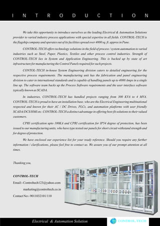 control tech brochure | PDF