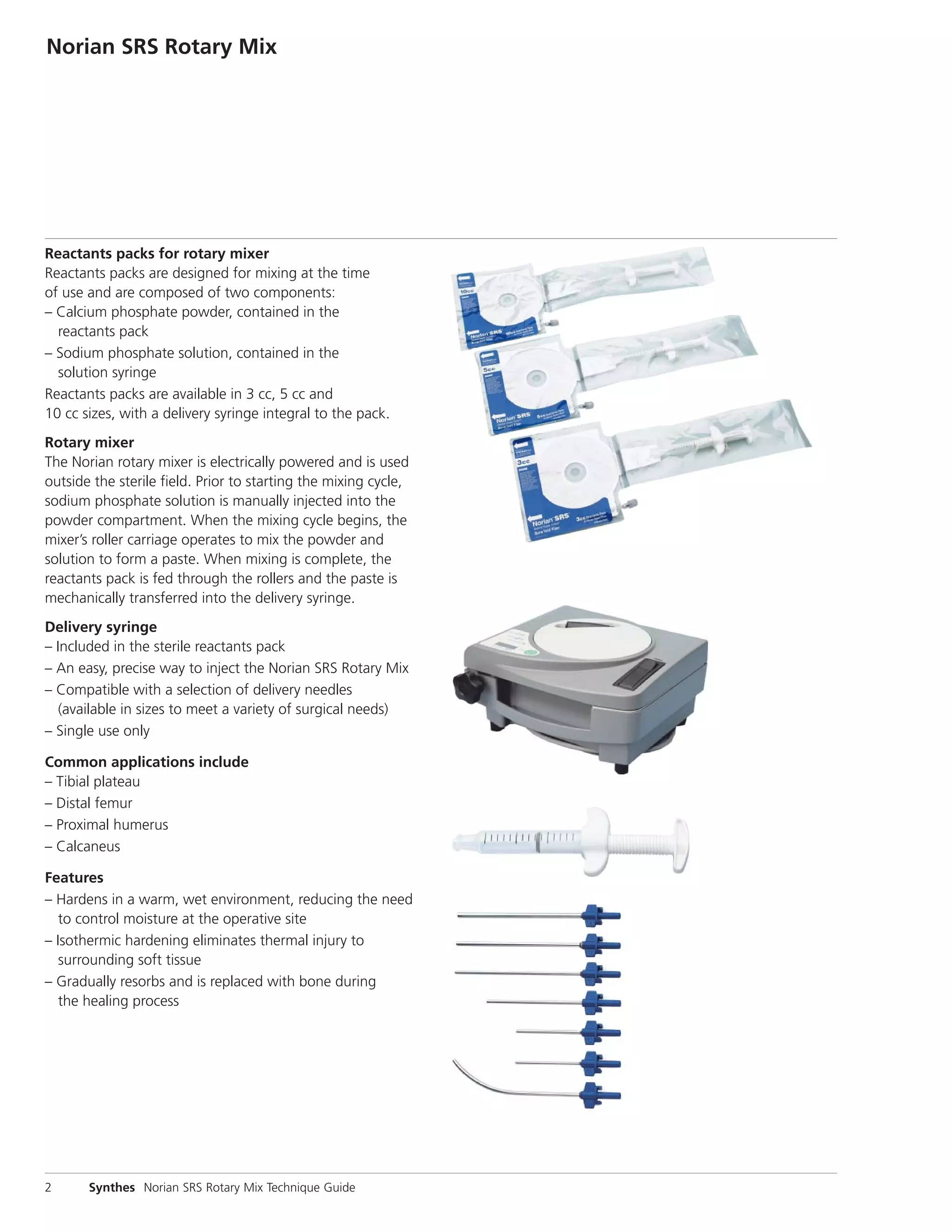 Norian SRS Rotary Mix | PDF