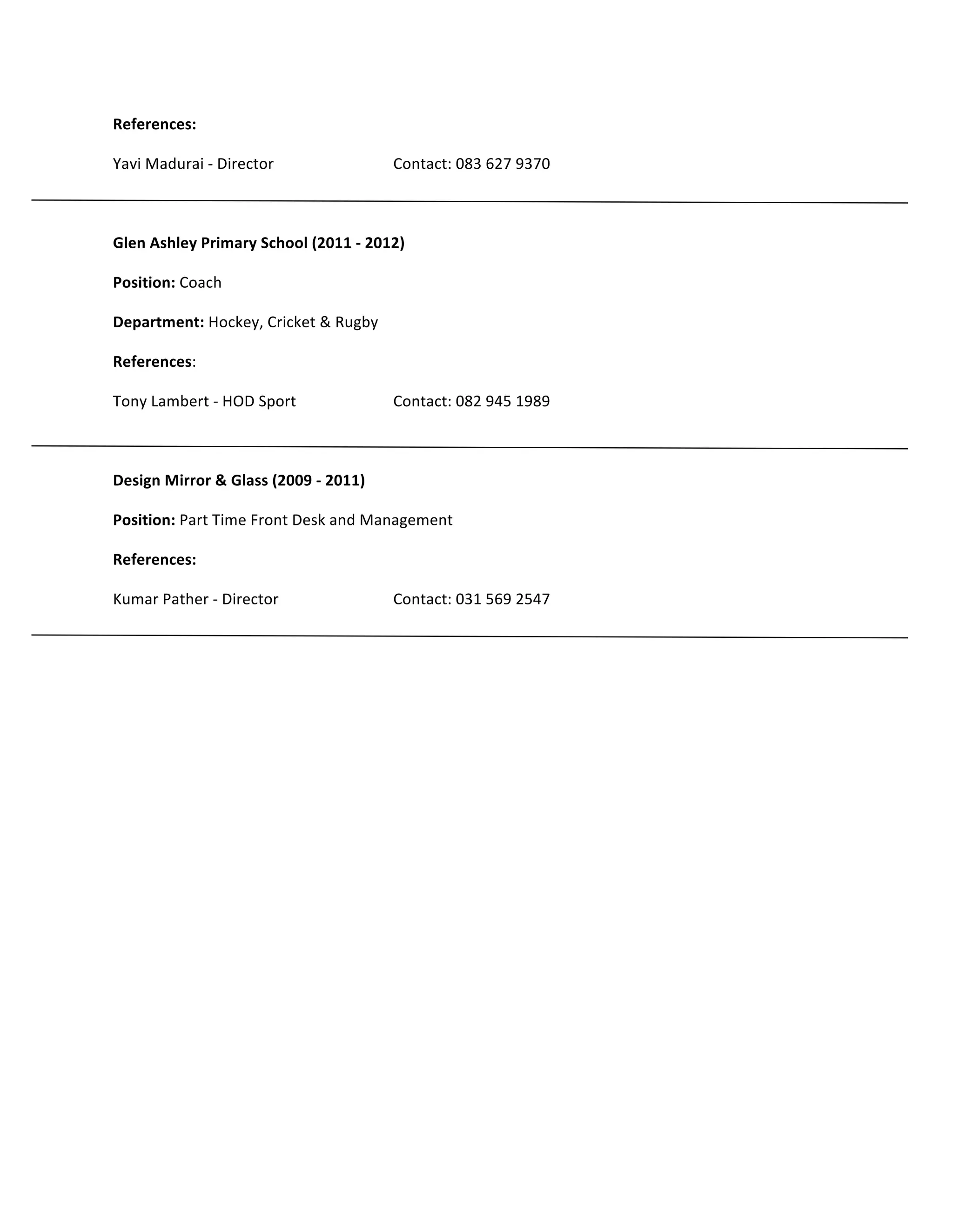 Jivesh Pather CV 2015 | PDF