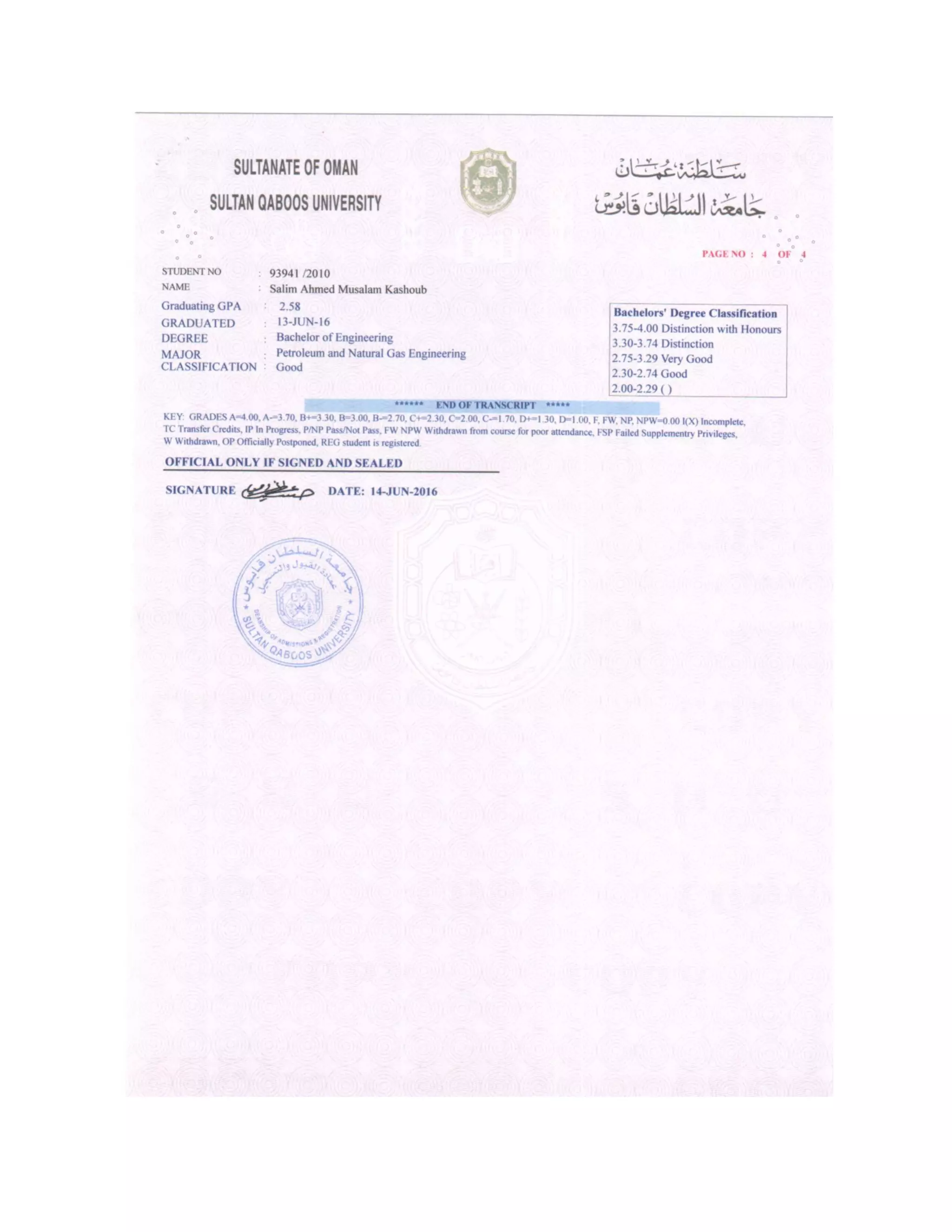 Completion of Degree Notification | PDF