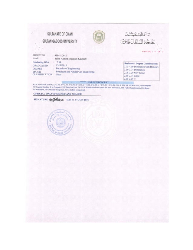 Completion of Degree Notification | PDF