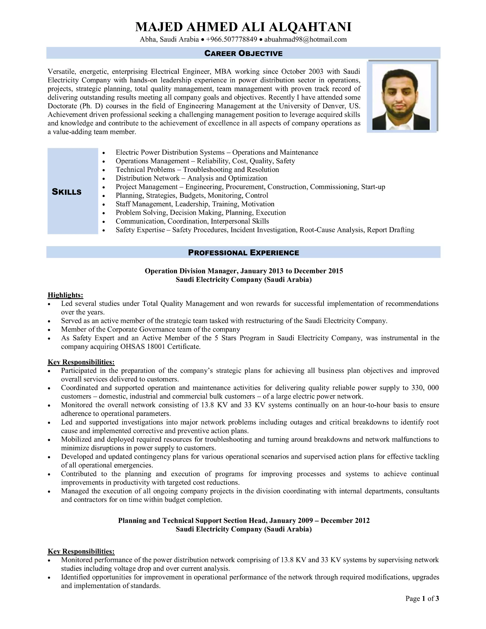 MAJED AHMED CV | PDF