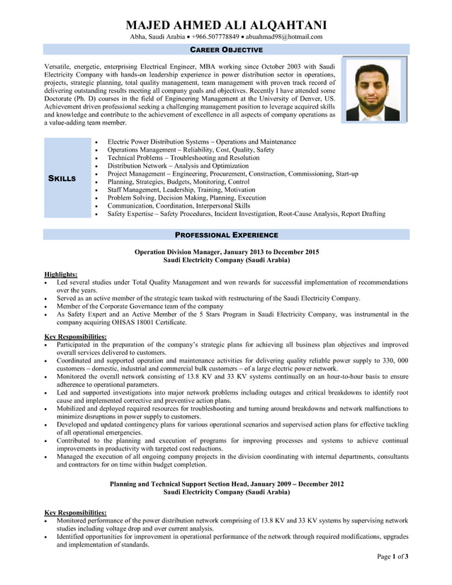 MAJED AHMED CV | PDF