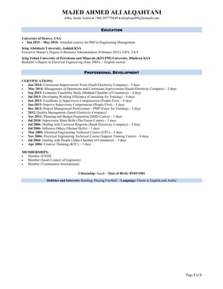 MAJED AHMED CV | PDF
