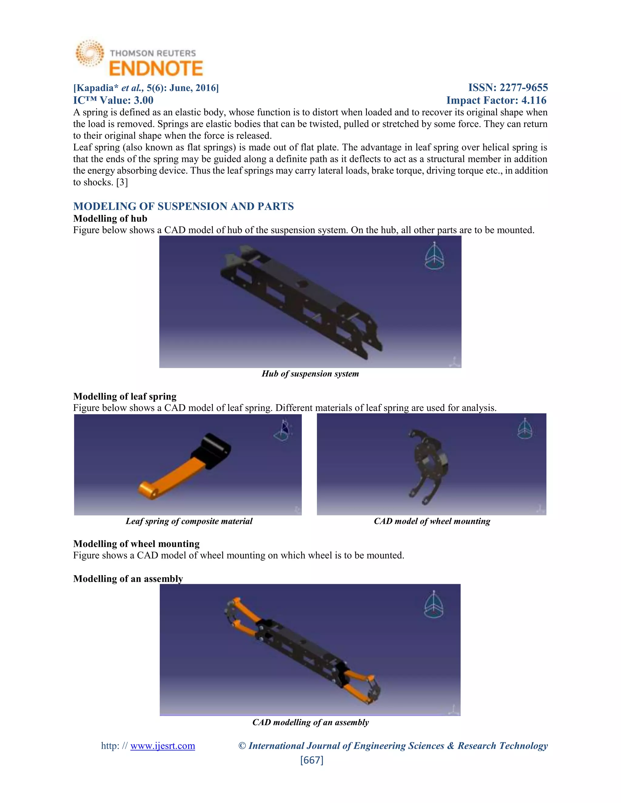 design and analysis of composite leaf spring for light weight vehicle | PDF
