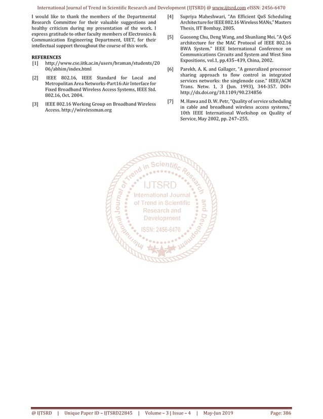 Design and Evaluation of Scheduling Architecture for IEEE 802.16 in Mobile Ad Hoc Network | PDF