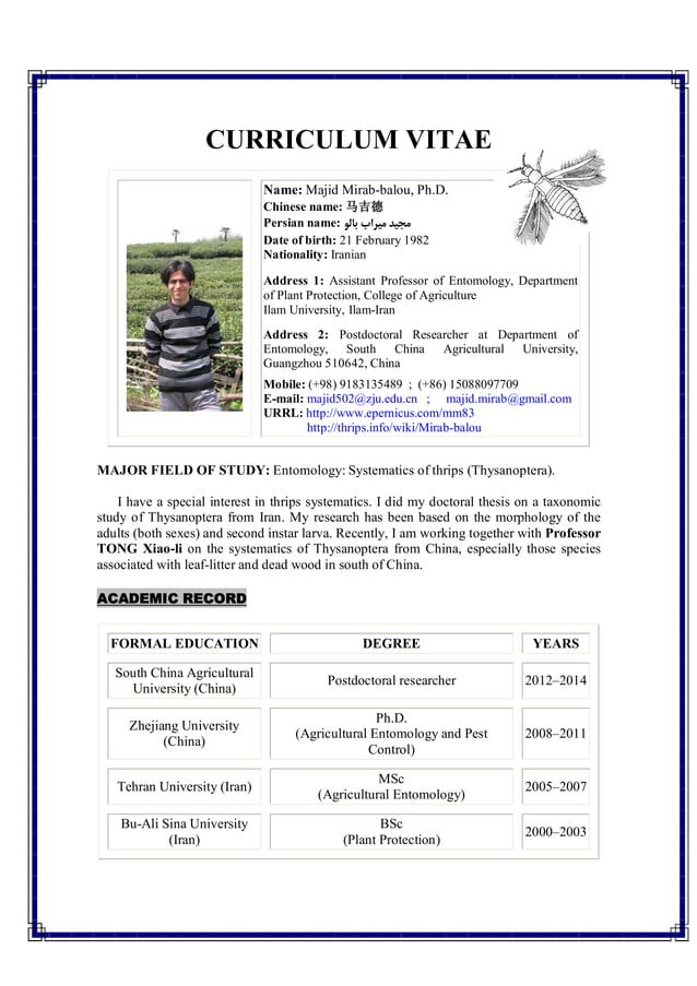 CV-Majid Mirabbalou-English-Feb2015 | PDF