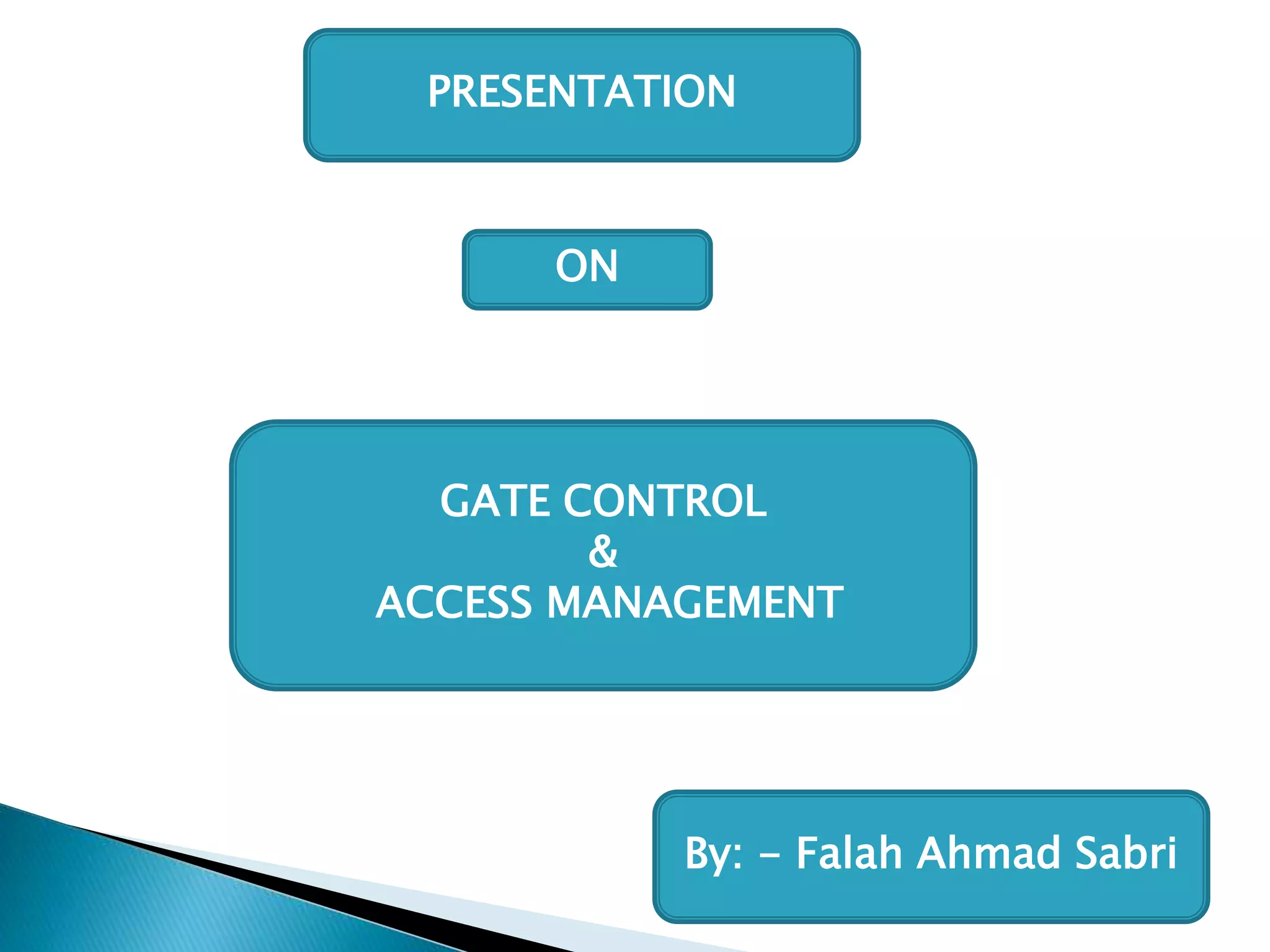 Gunnebo Gate Management System | PPTX