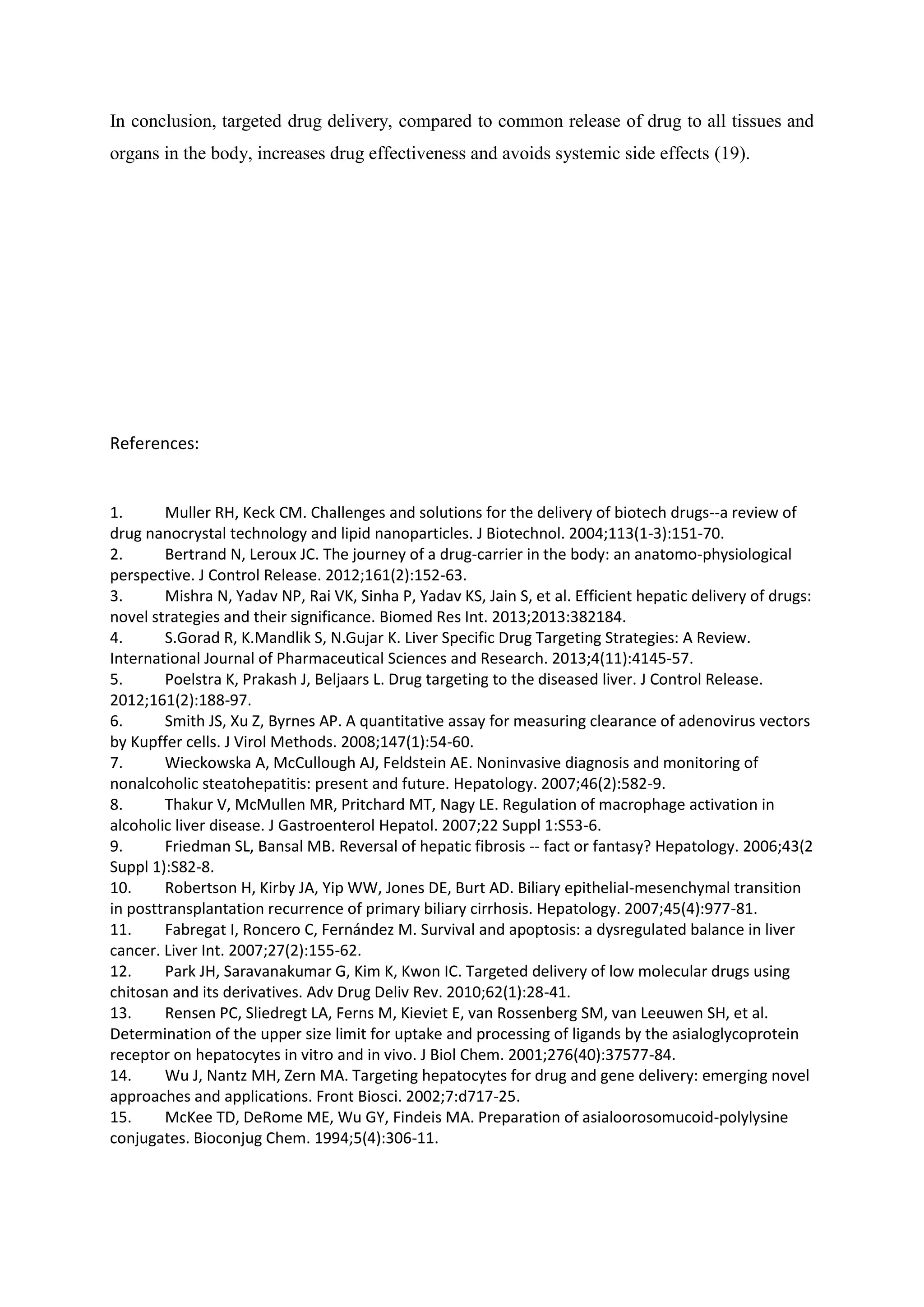 Liver targeted drug delivery | PDF