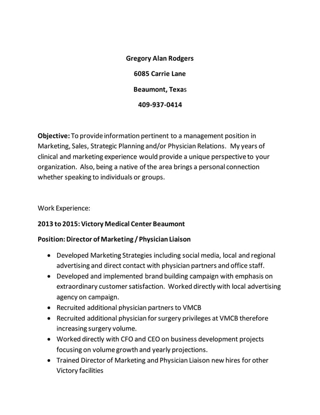 Greg's Resume | DOCX