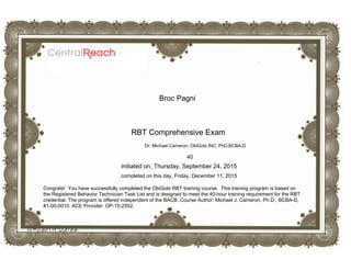 RBT test certificate | PDF