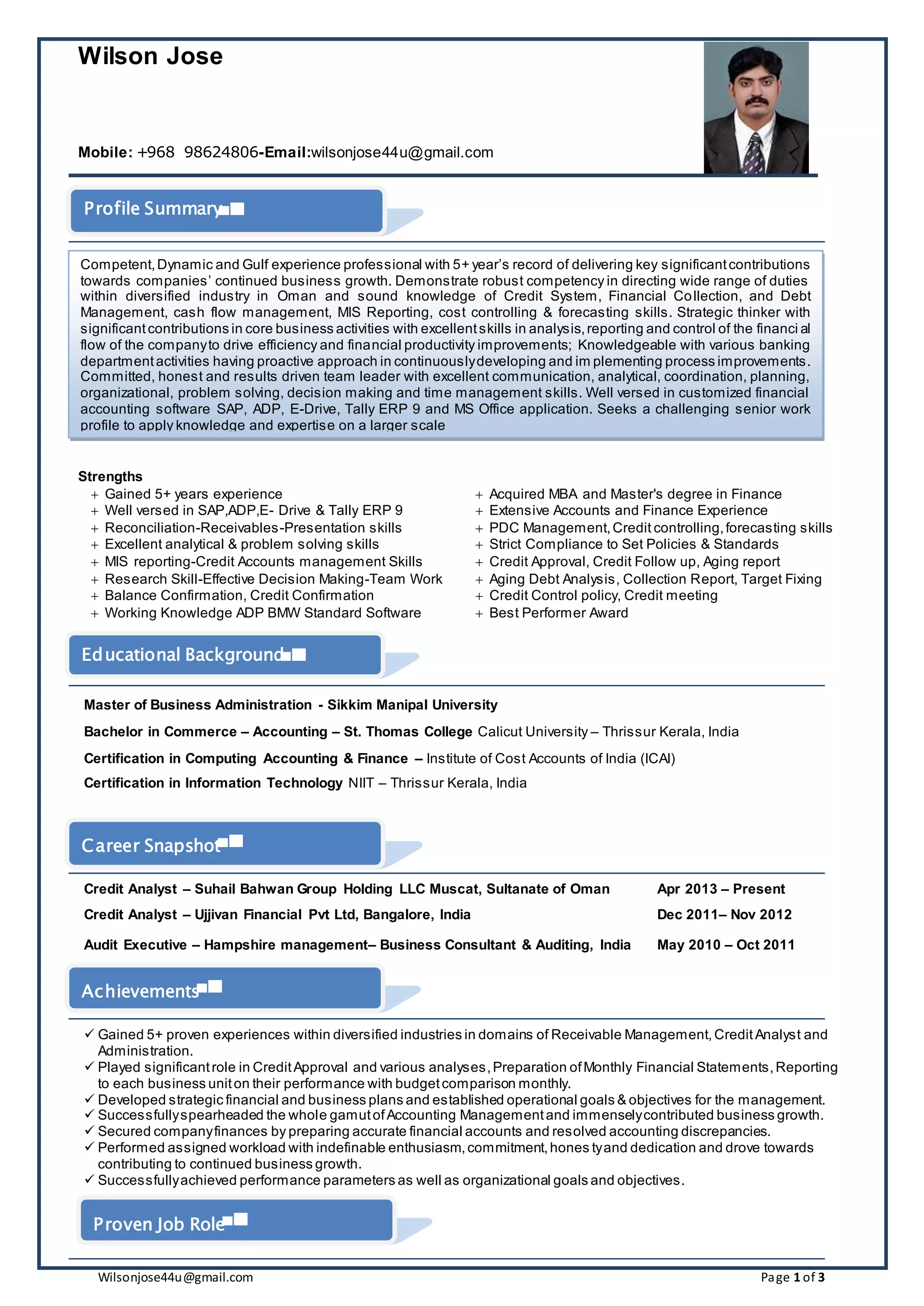 Wilson Jose - CV | PDF