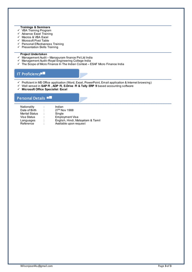 Wilson Jose - CV | PDF