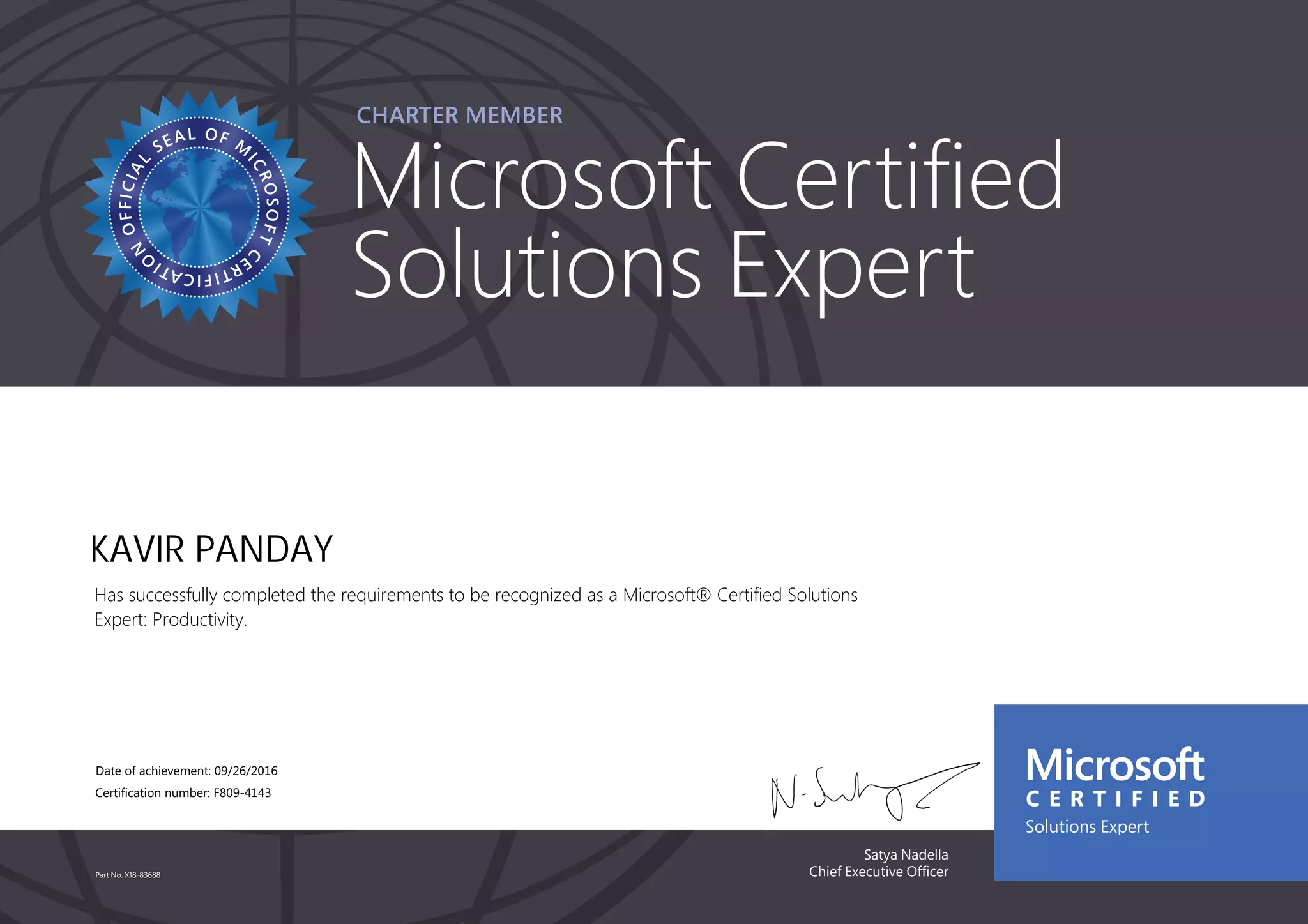 MCSE Productivity Certificate | PDF