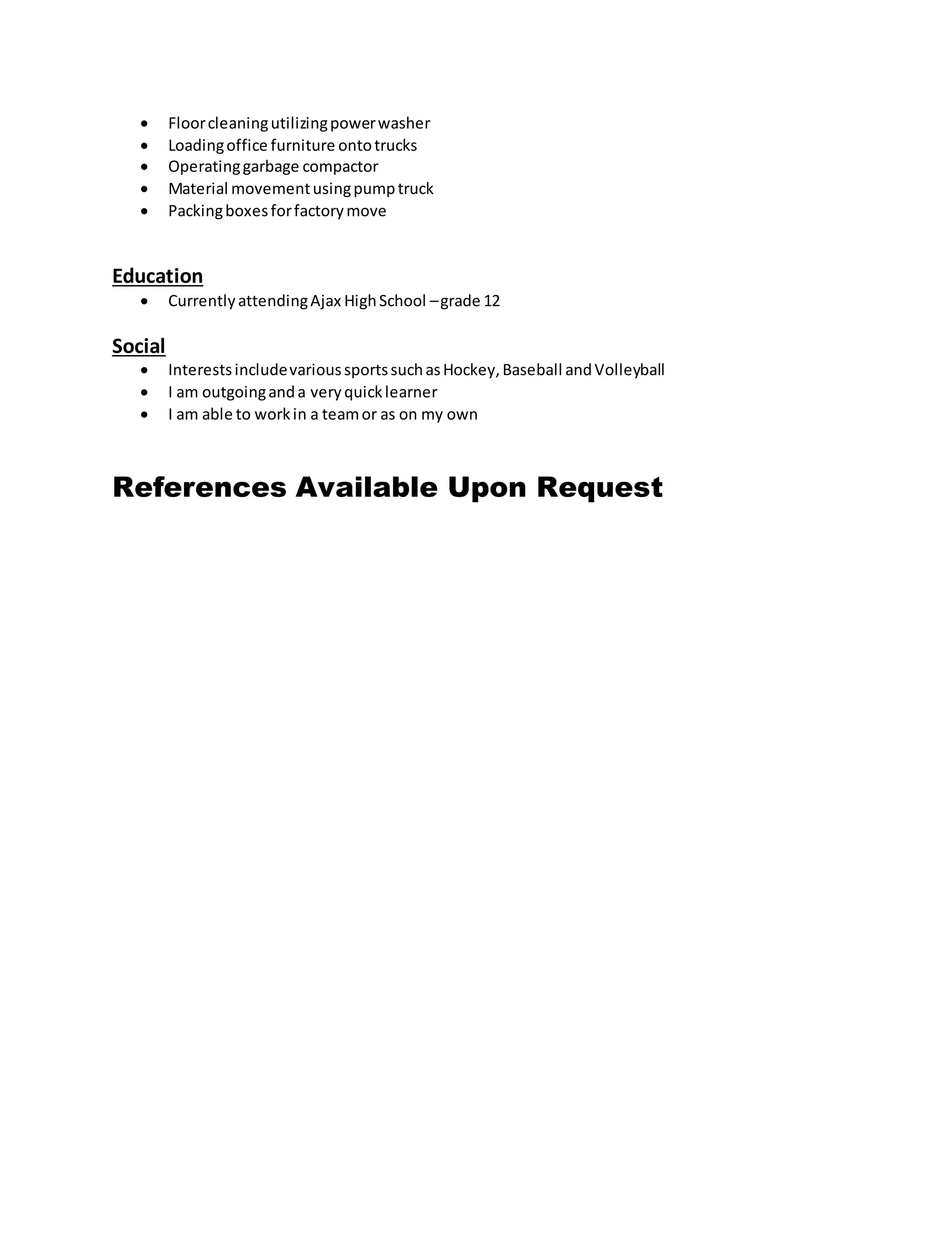 Resume Zac 1 | DOCX