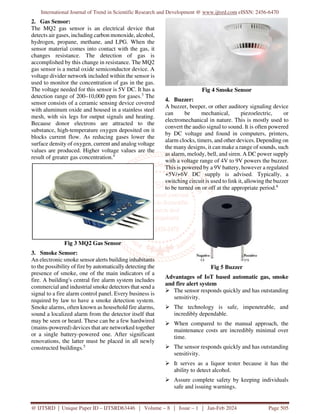 IoT Based Automatic Gas, Smoke and Fire Alert System | PDF