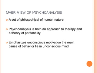 Psychoanalytic School of Thought | PPTX