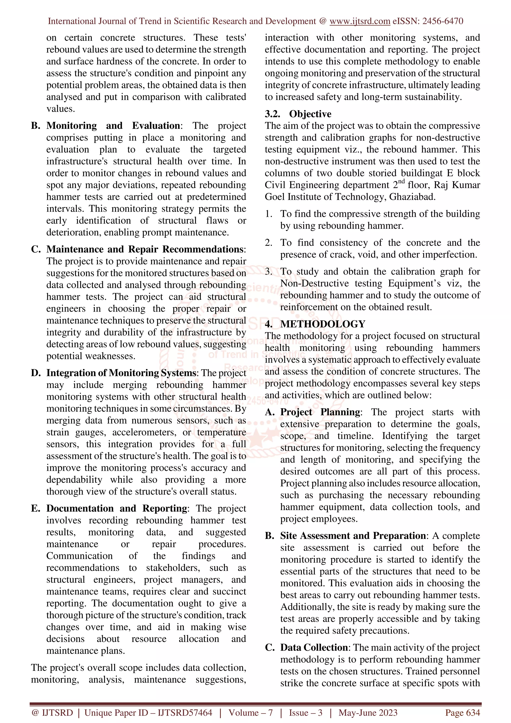 Structural Health Monitoring using Rebounding Hammer Test | PDF