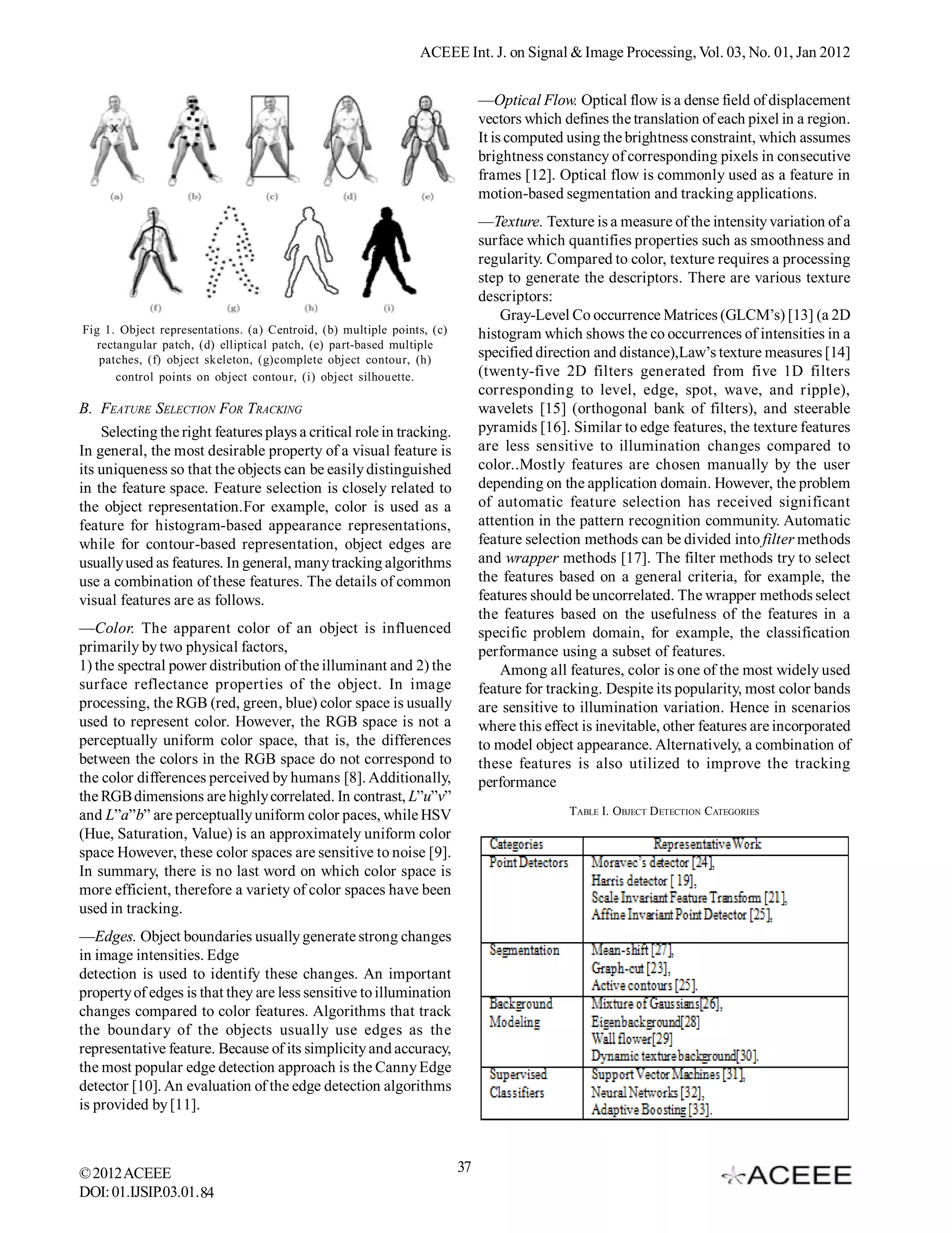 Object Detection and tracking in Video Sequences | PDF