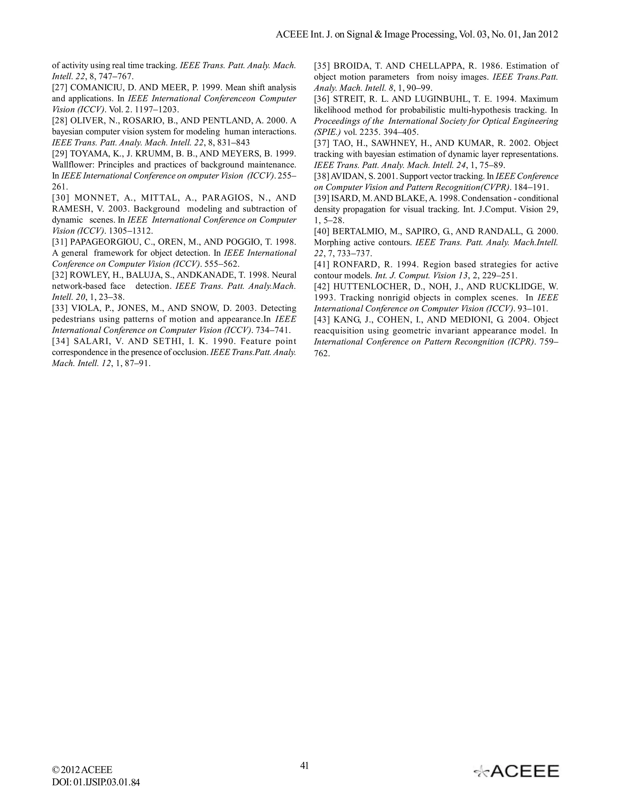 Object Detection And Tracking In Video Sequences Pdf