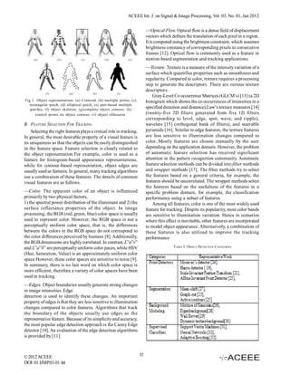 Object Detection and tracking in Video Sequences | PDF