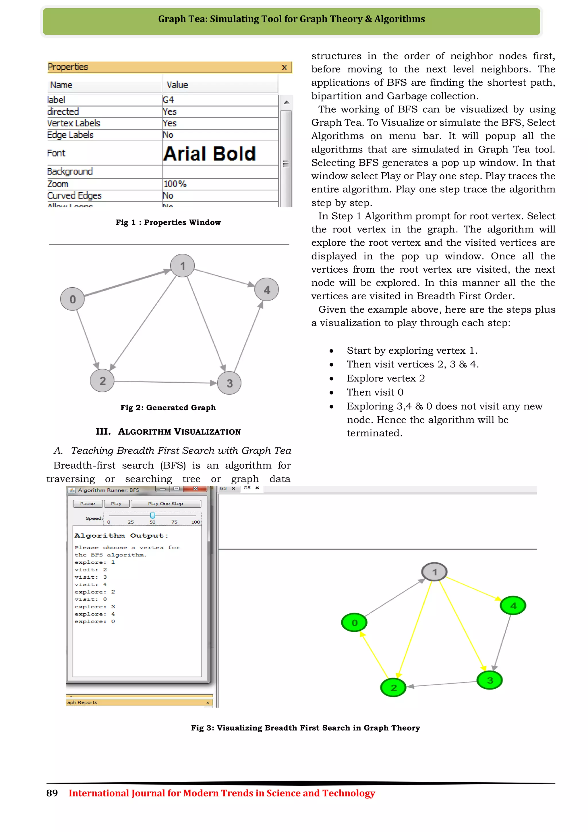 Graph Tea Simulating Tool For Graph Theory And Algorithms Pdf