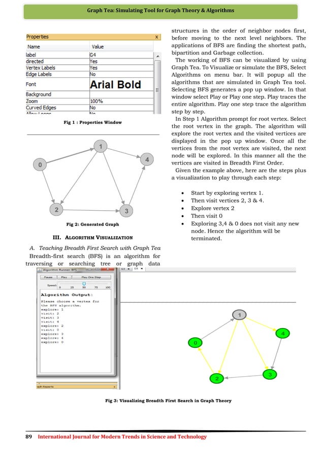 Graph Tea: Simulating Tool for Graph Theory & Algorithms | PDF