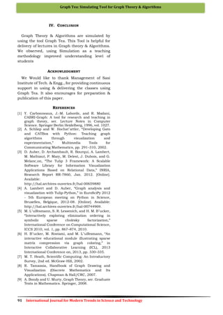 Graph Tea: Simulating Tool for Graph Theory & Algorithms | PDF