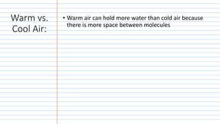 Water in the Atmosphere Notes | PPTX