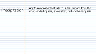 Water in the Atmosphere Notes | PPTX